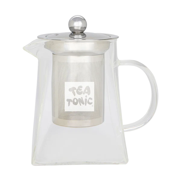 Tea Tonic Two Cup Glass Tea Pot - Wellness Nutrition Middle Park