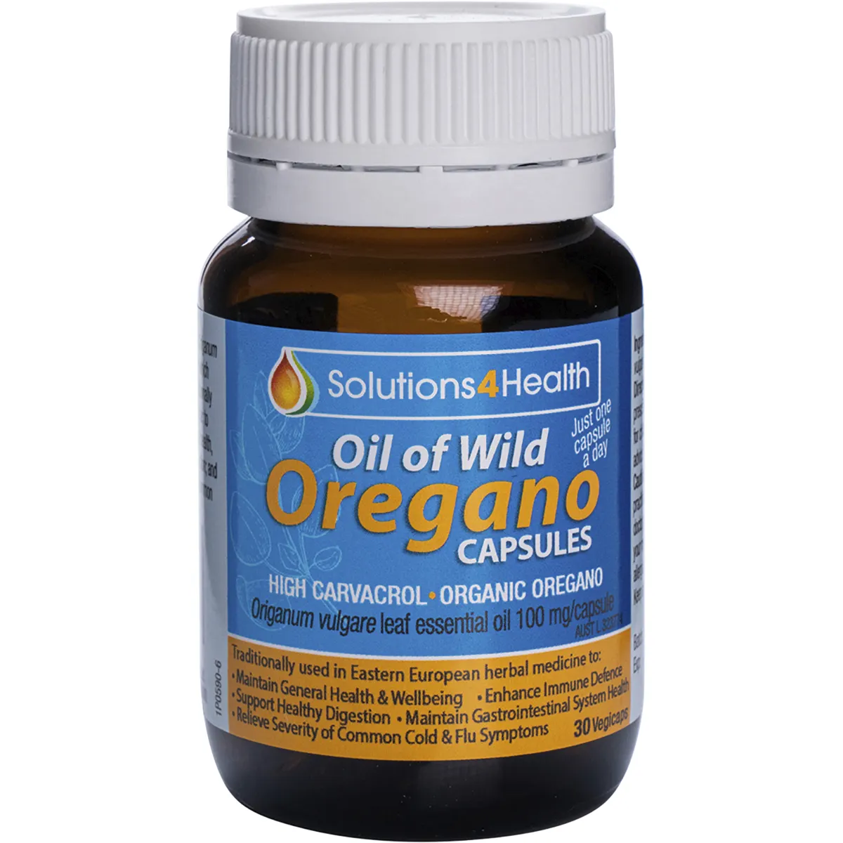 Solutions 4 Health Oil of Wild Oregano Capsules - Wellness Nutrition ...